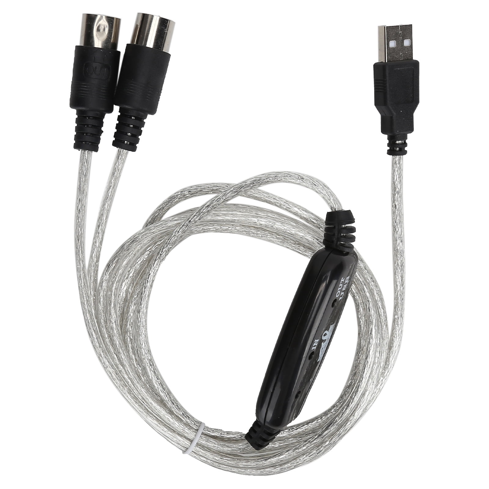 MIDI Cable MIDI to USB Cord Adapter Midi Converter for XP / VISTA / OS ...