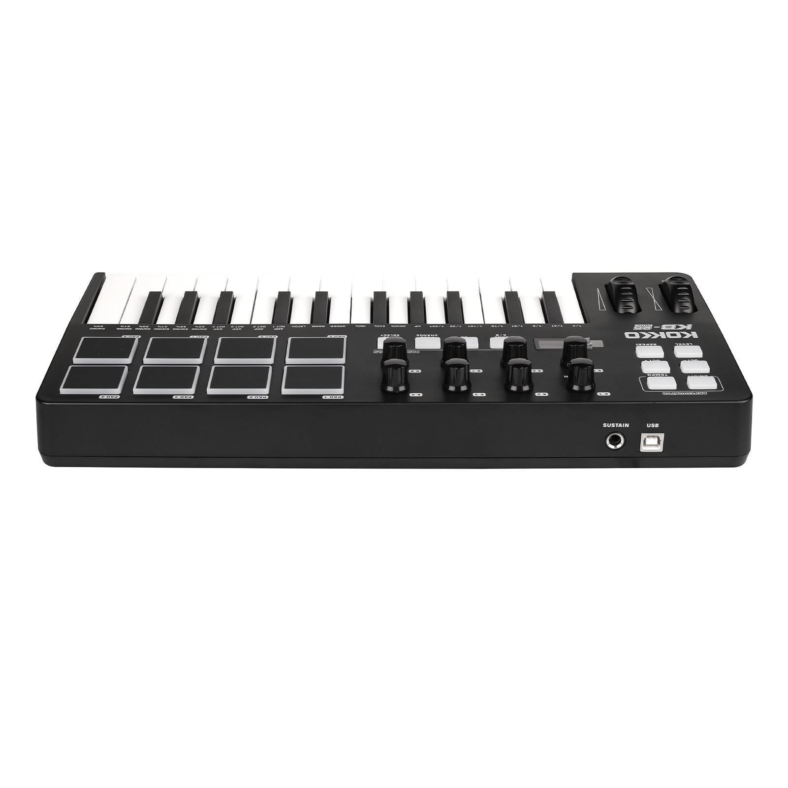 MIDI Keyboard, Production Faders Usb 5v Midi Beat Maker Midi Portable Pad Midi Knobs Buttons ...