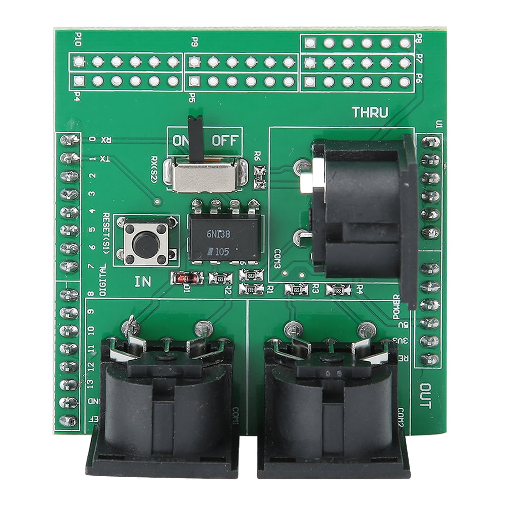 MIDI Shield Breakout Board for Arduino Digital R3 AVI PIC Interface Adapter - Walmart.com