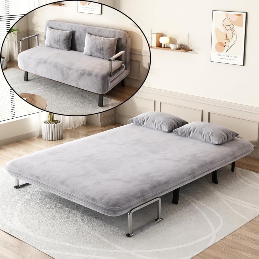 MIDODO 3-in-1Convertible Sofa Chair Bed, Folding Loveseat Sleeper Sofa ...