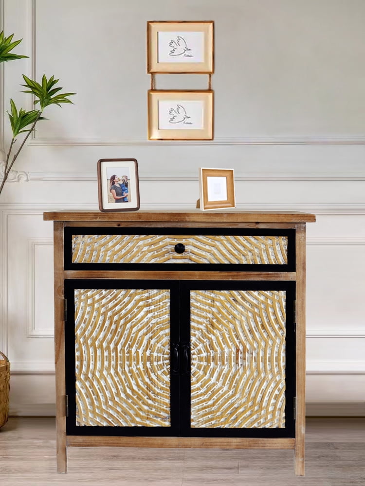 MIDODO Accent Storage Cabinet with Drawers & Doors, Wood Floor ...