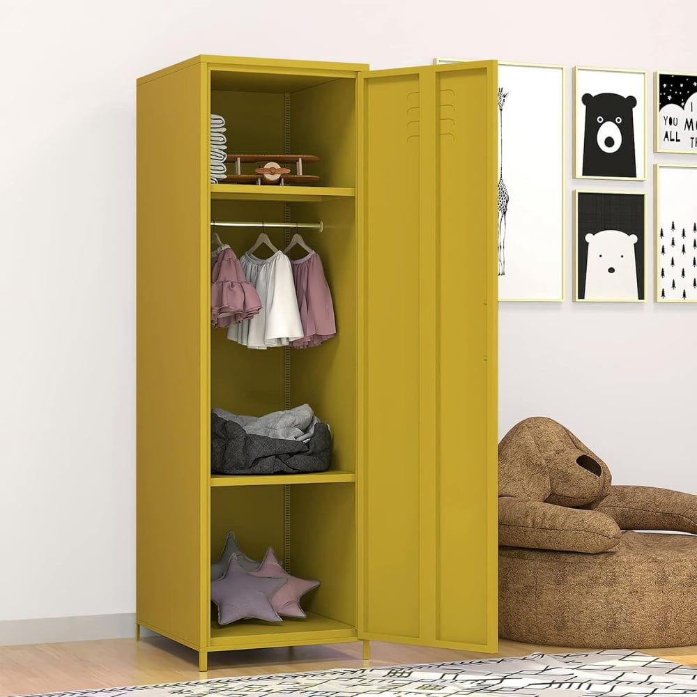 MIDODO Metal Locker, 51"Tall Cabinet Storage Cabinet Locker for ...