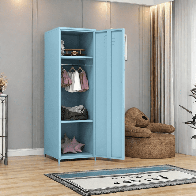 MIDODO Metal Locker, 51"Tall Cabinet Storage Cabinet Locker for ...