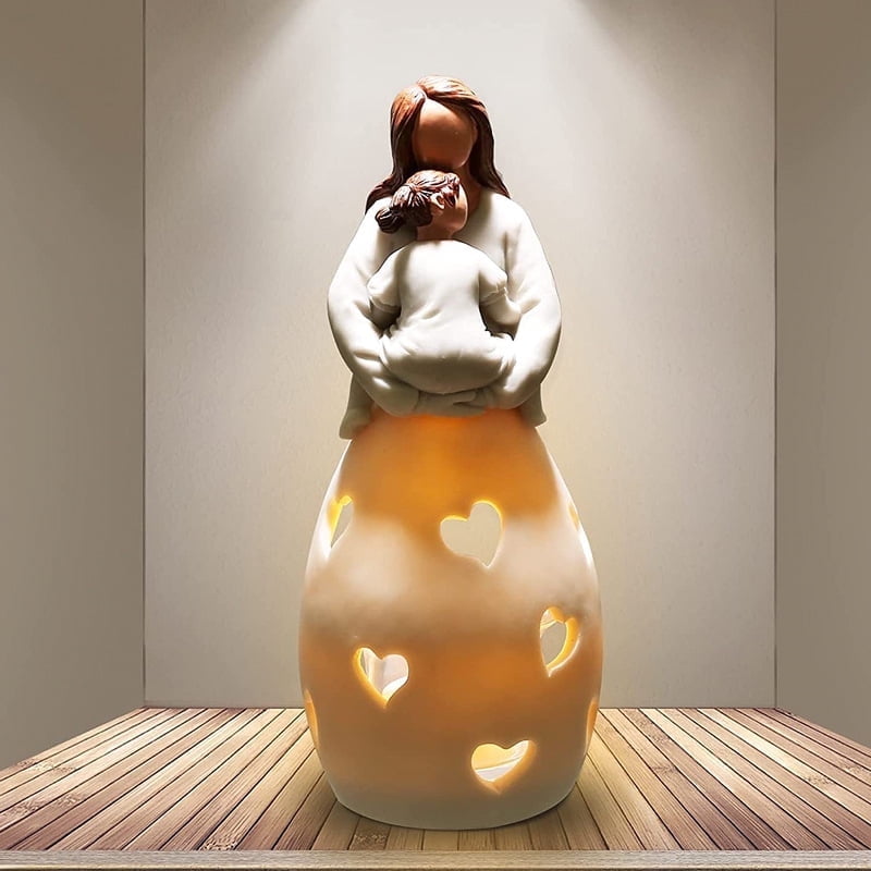 MIDOQIN Mother Daughter Statue, Mother Daughter Figurines with ...