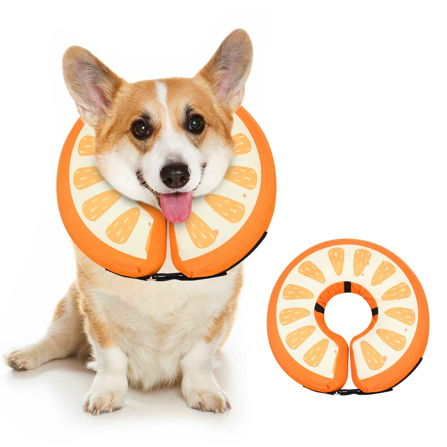 MIDOG Adjustable Donut Dog Collar, Inflatable Cone for Cats and Dogs ...
