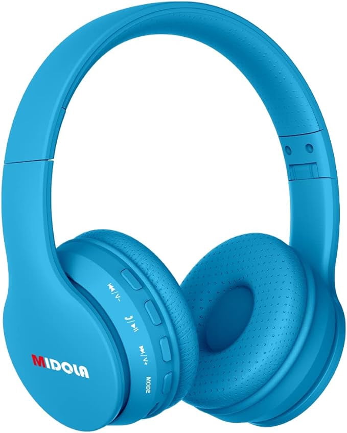 MIDOLA Headphones Bluetooth Wireless Kids Volume Limit 85dB /110dB Over ...
