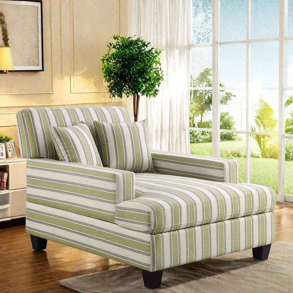 MIDOQIN 47.24" Chaise Lounge Indoor with Adjustable Backrest, Modern ...