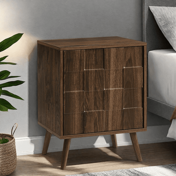 MIDOQIN Nightstand, Mid-century Modern Bedside Table with Adjustable ...