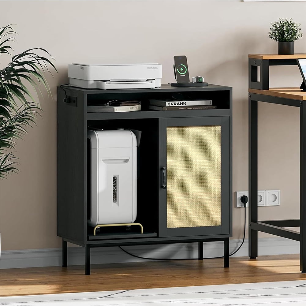 MIDOQIN Printer Stand with Storage, Adjustable Printer Table with ...