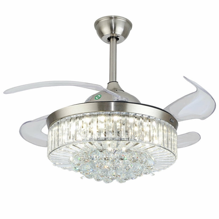 Retractable Ceiling Fan With Led Light | Shelly Lighting