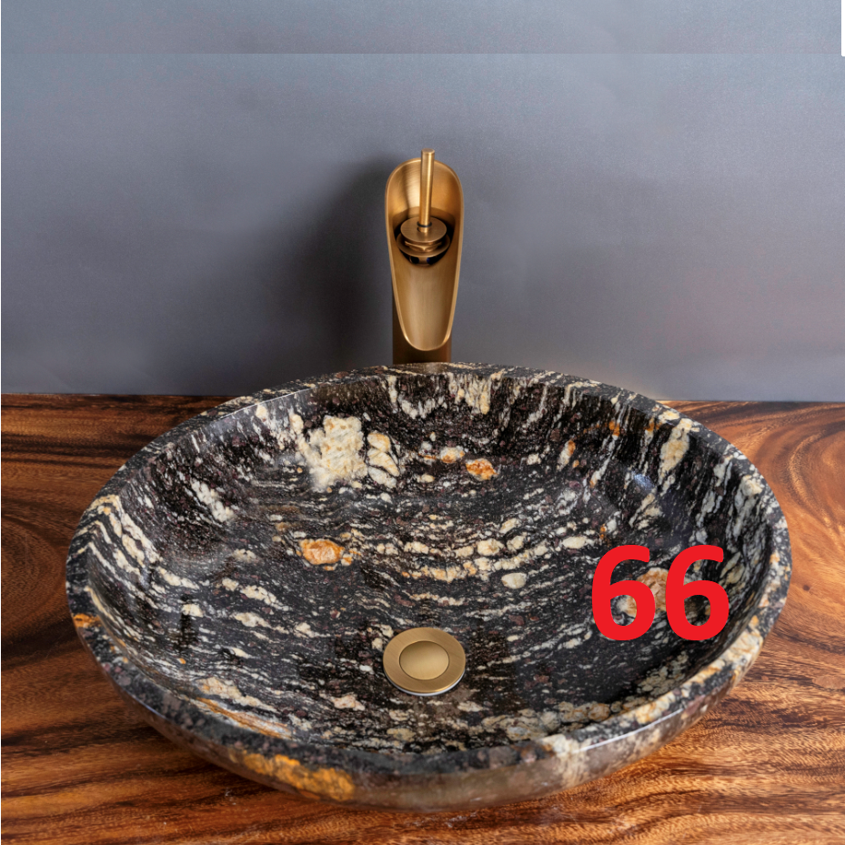 MIDUSO 100% Handcrafted Oval River Stone Vessel Sink, Stone Vessel ...