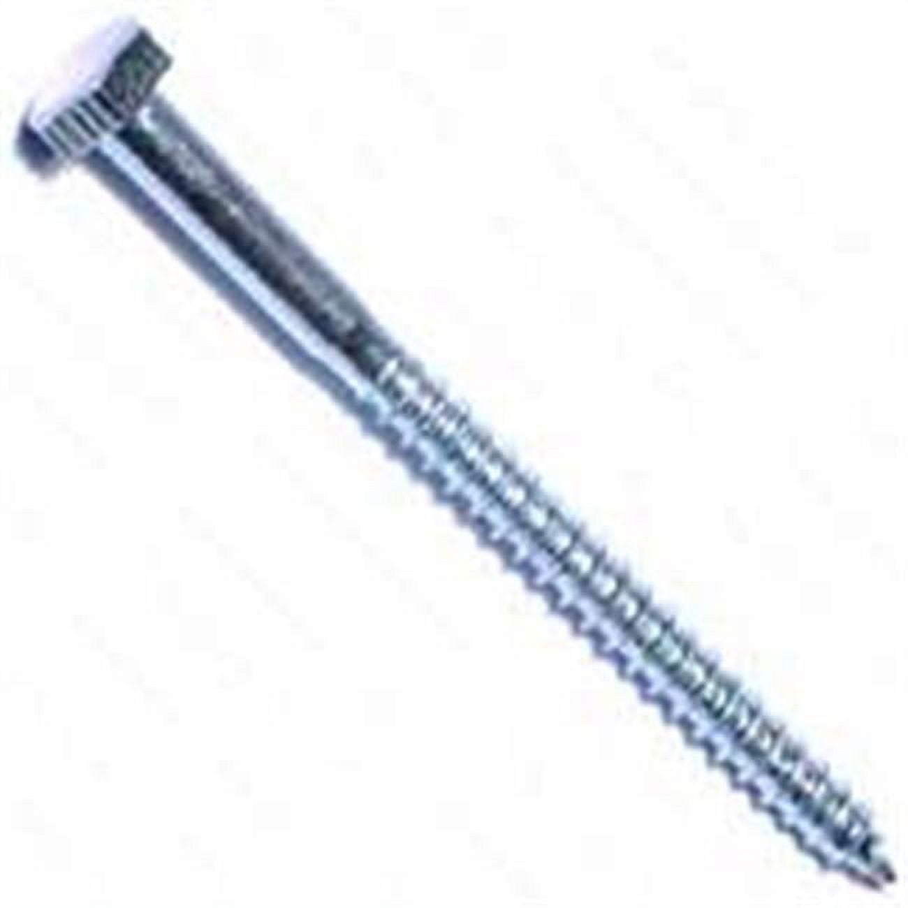 MIDWEST FASTENER 01292 Lag Screw 1/4 in Thread 3-1/2 in OAL Zinc ...