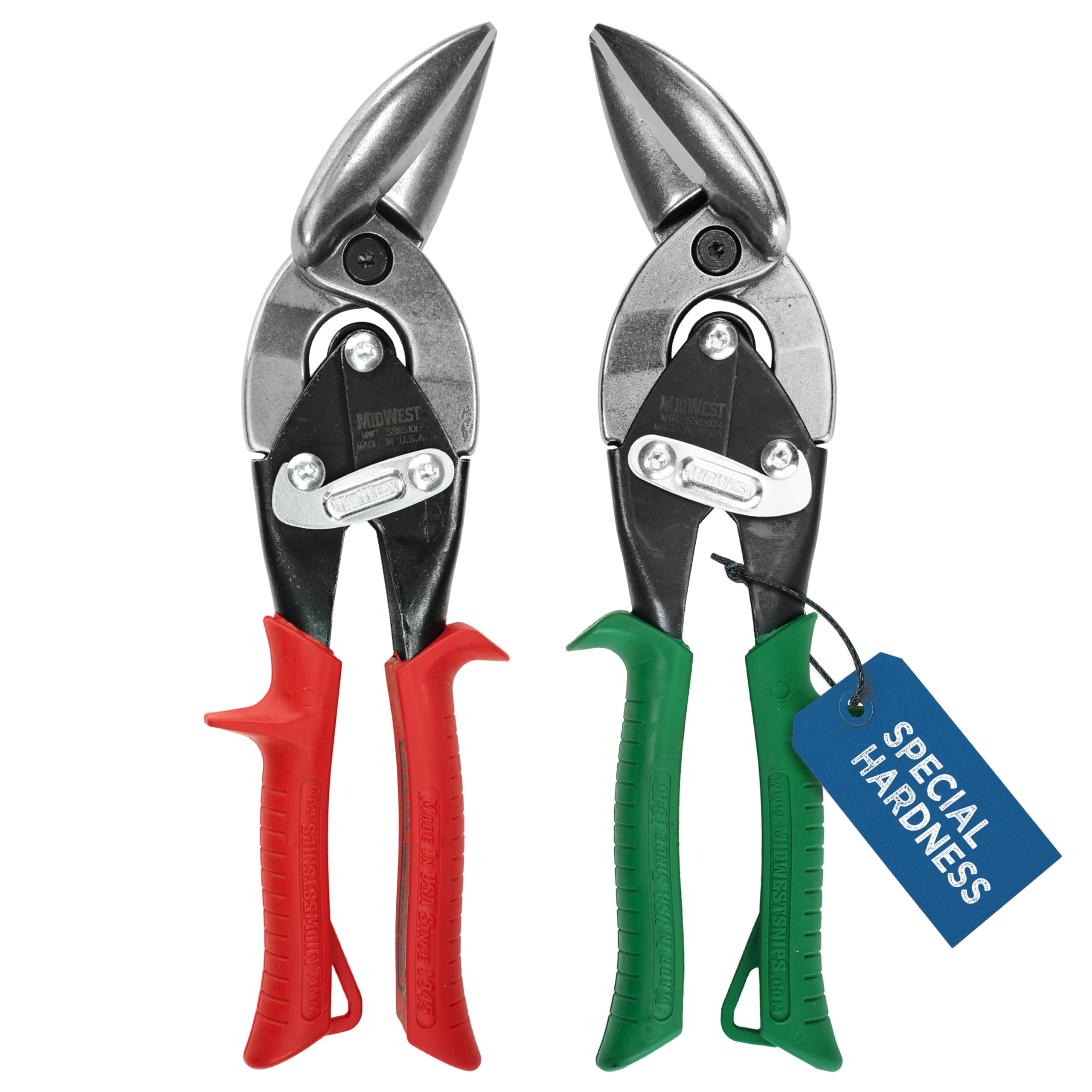 MIDWEST Special Hardness Aviation Snip - Left and Right Cut Offset ...