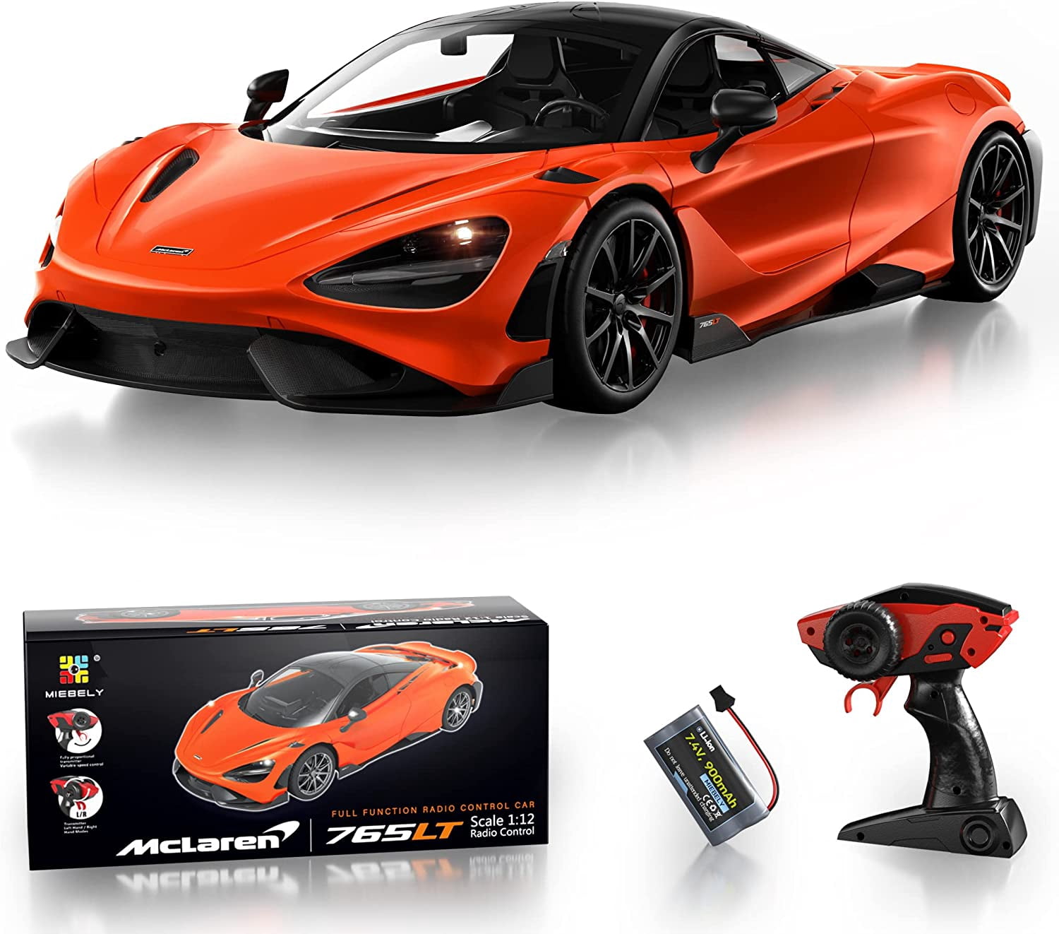 MIEBELY Remote Control Car, McLaren Rc Cars Officially Licensed 1/12 ...