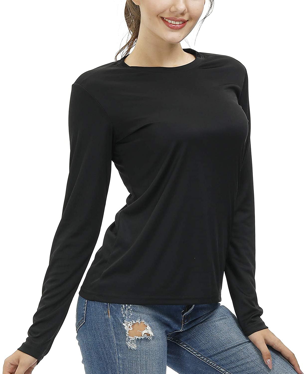 MIER Women's UPF 50+ Sun Protection T-Shirt Long Sleeve Outdoor Shirts ...