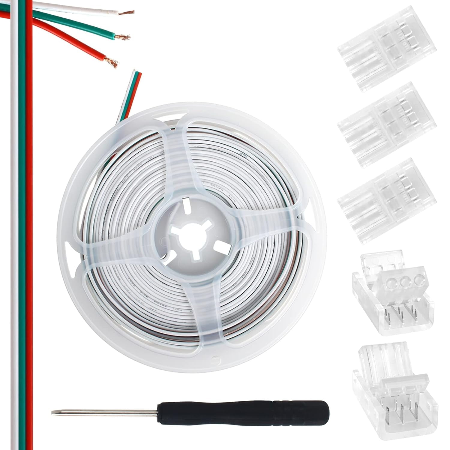 MIFAN for LED Strip WS2811/WS2812B, 3 Pin LED Strip Connector Kit, 5pcs ...