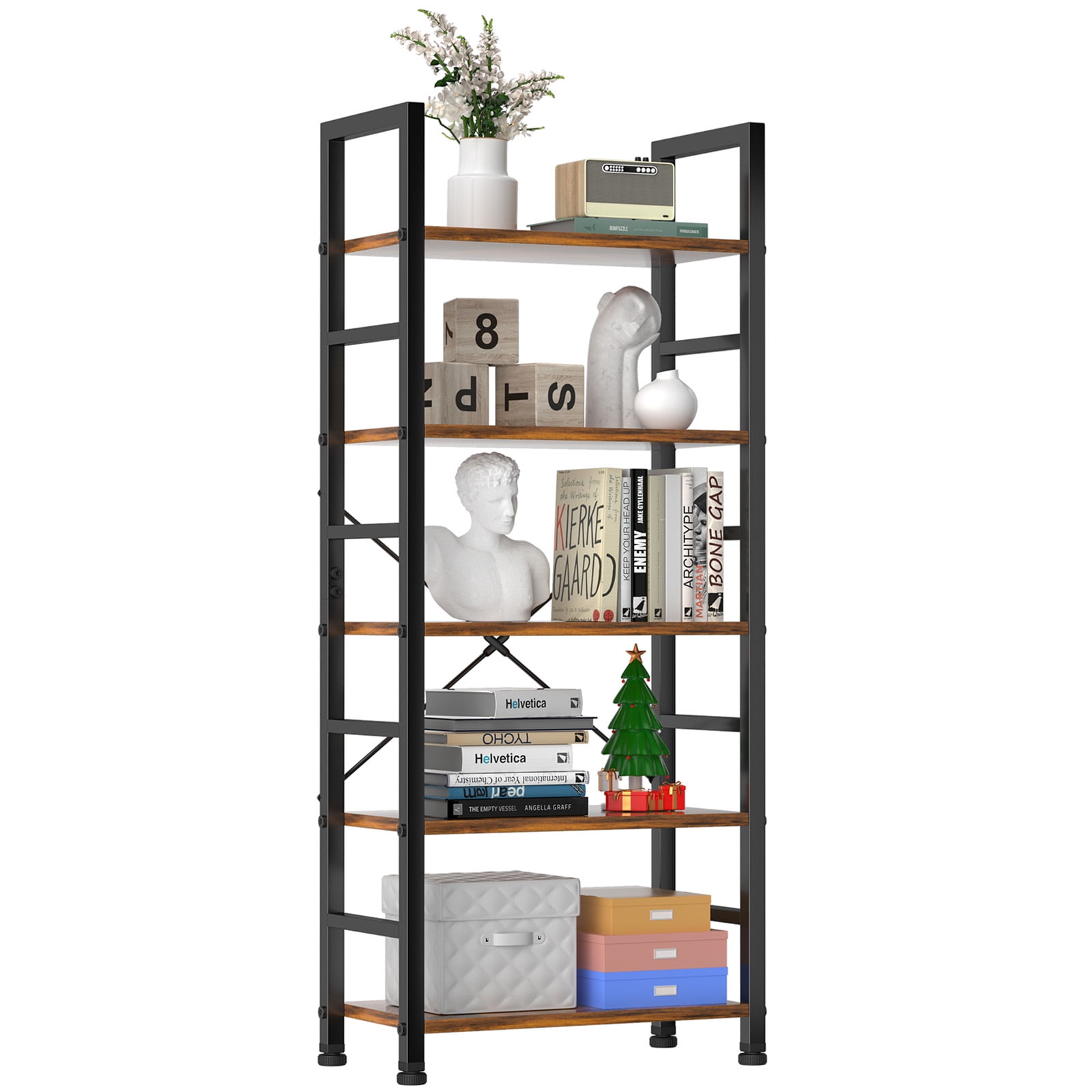 MIFI Bookshelf, Industrial Book Shelf Large Storage Shelves, Display ...