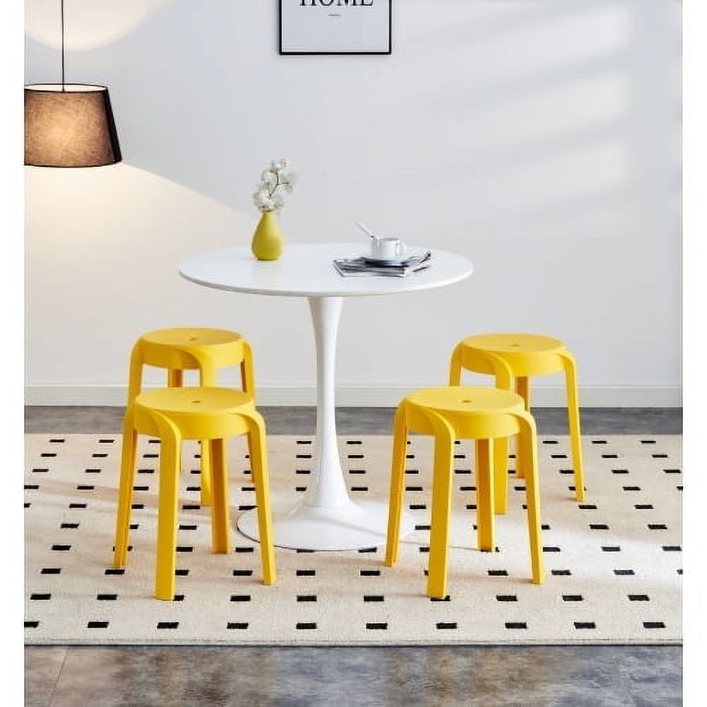 MIFI Plastic Stackable Stools Set of 6 Green Nesting Stool for ...