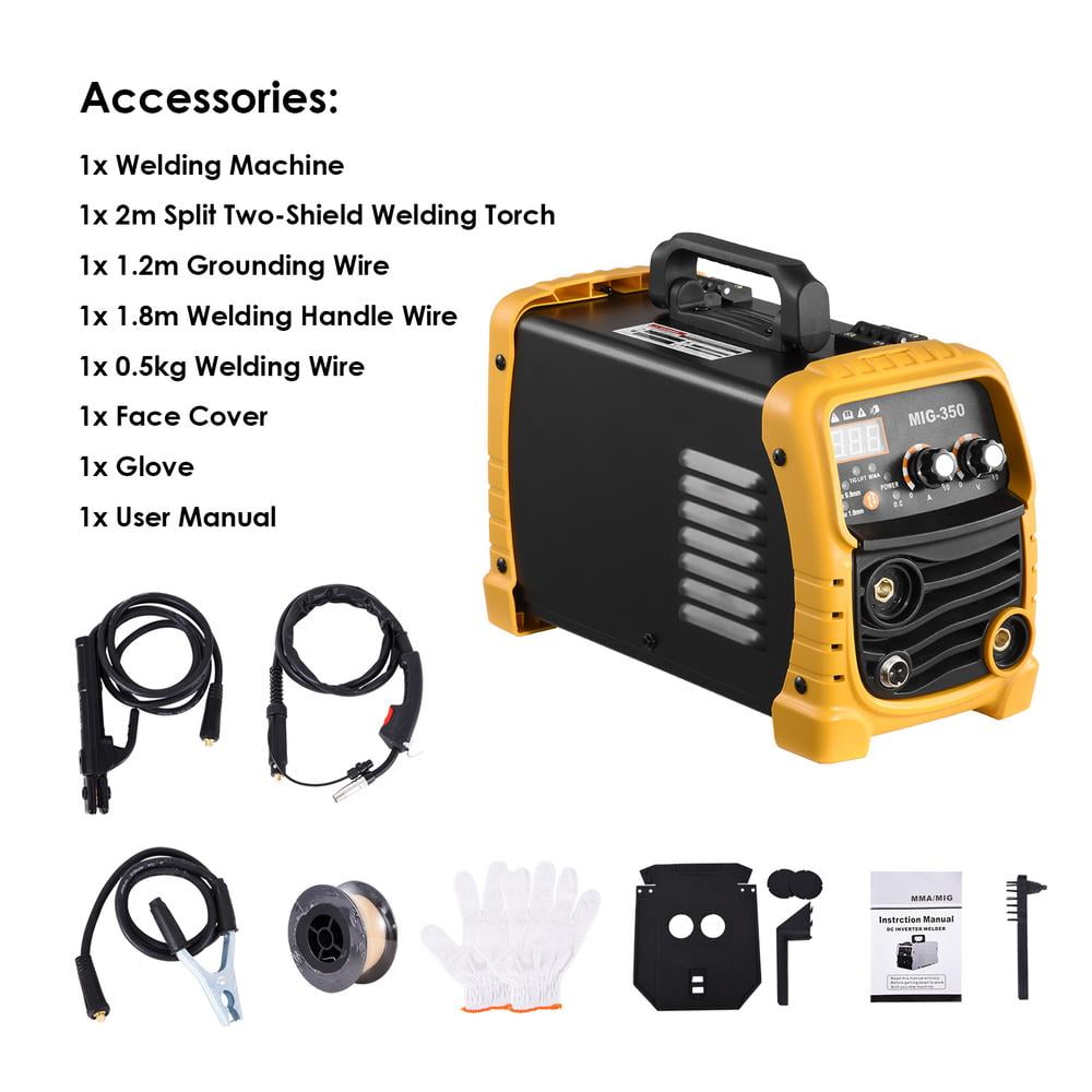 MIG Welder 110V, Portable 120A Wire Welder, 4.5KW Arc Welder Welding ...