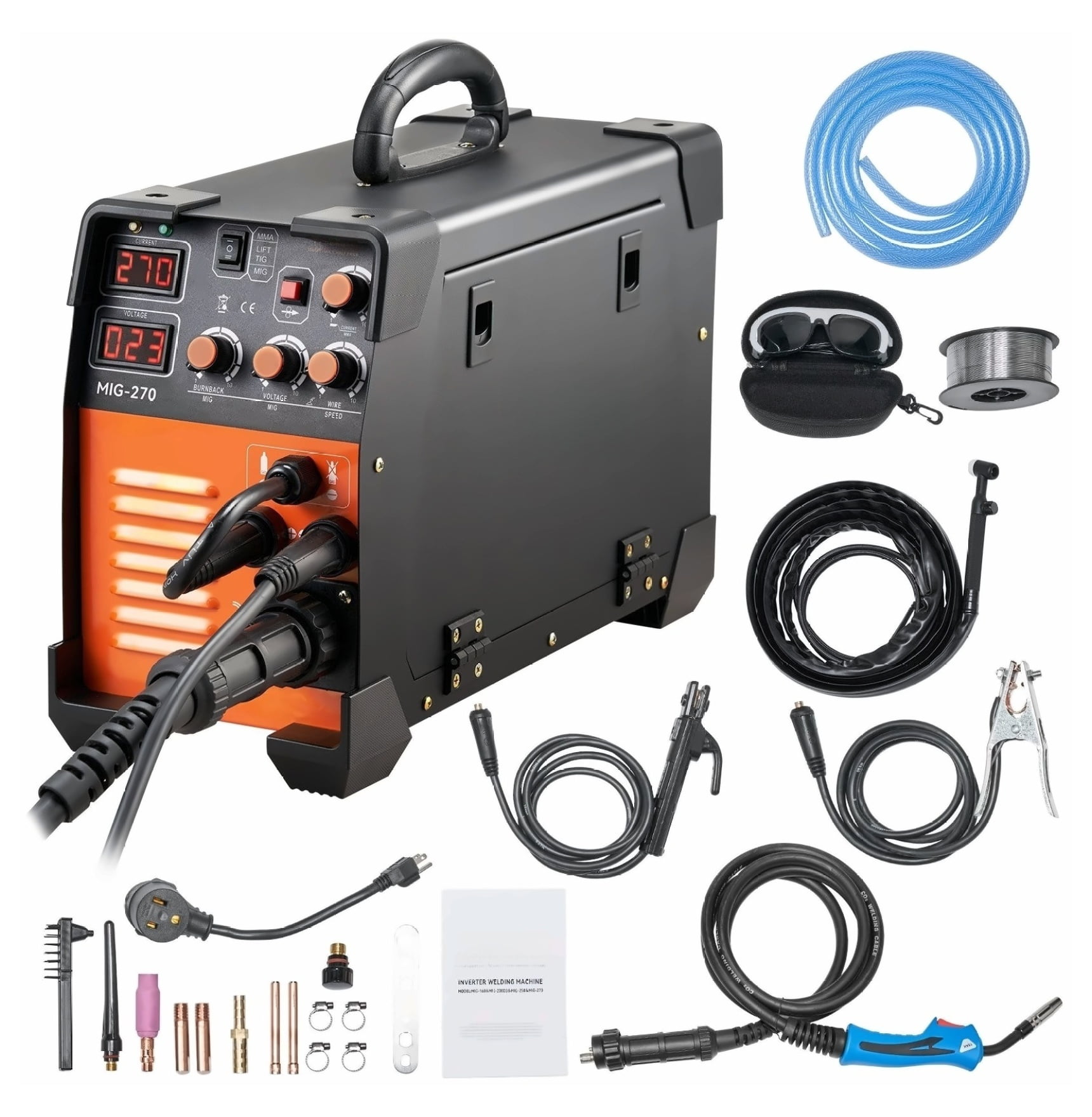 MIG Welder 270A 3-in-1 Welding Machine - MIG MMA TIG Combo - 110V/220V ...