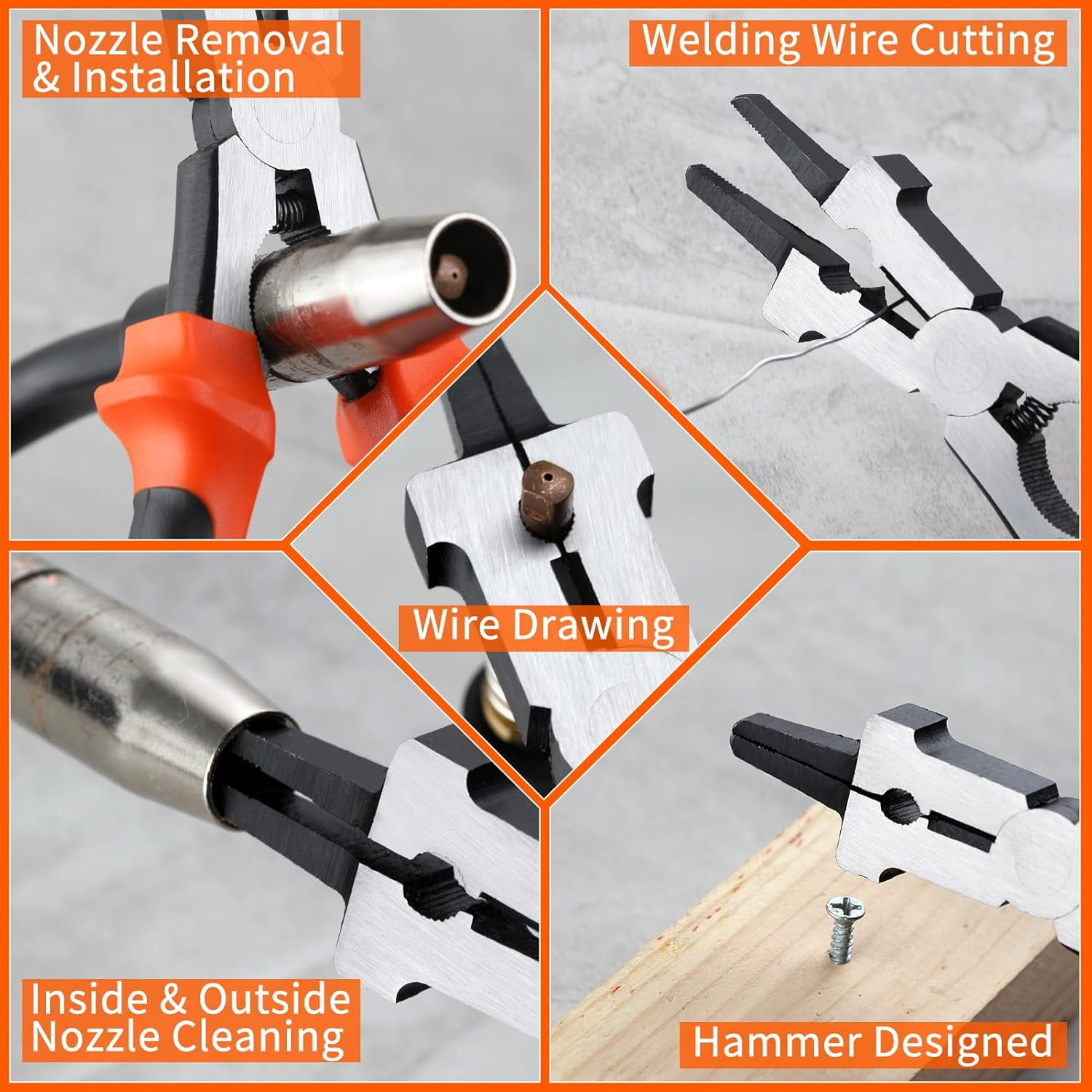 MIG Welding Pliers Multi-Function Mig Welder Plier Mig Nozzle Cleaner ...