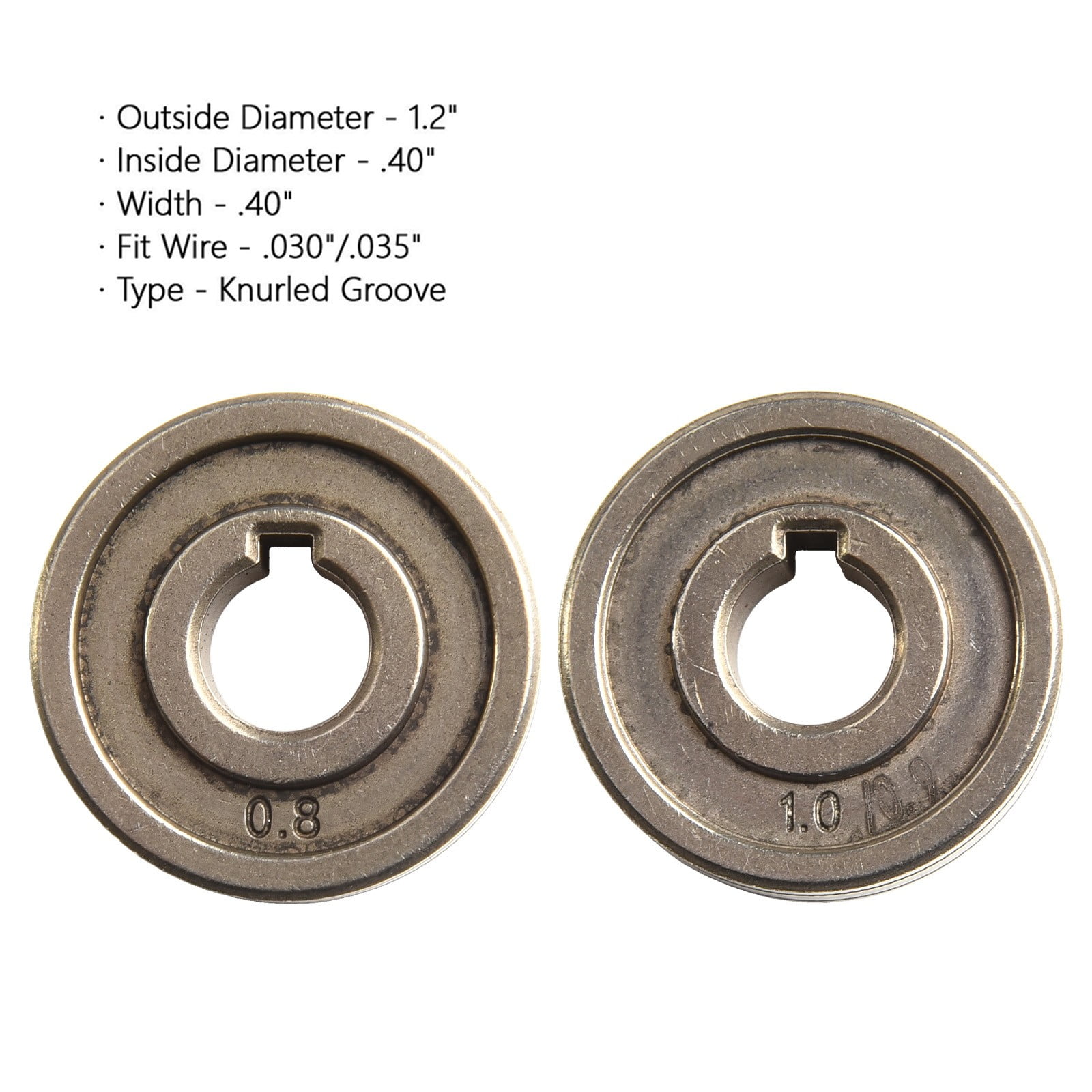 MIG Welding Wire Feeding Roll V U Knurl Groove Drive Roll .023 .030 ...