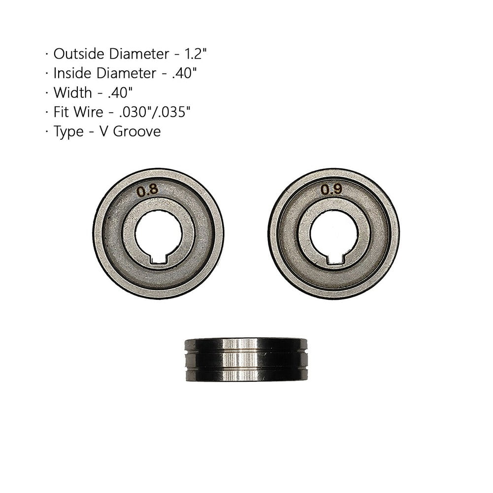 MIG Welding Wire Feeding Roll V U Knurl Groove Drive Roll .023 .030 ...