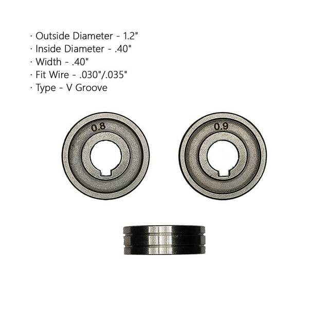 MIG Welding Wire Feeding Roll V U Knurl Groove Drive Roll .023 .030 ...