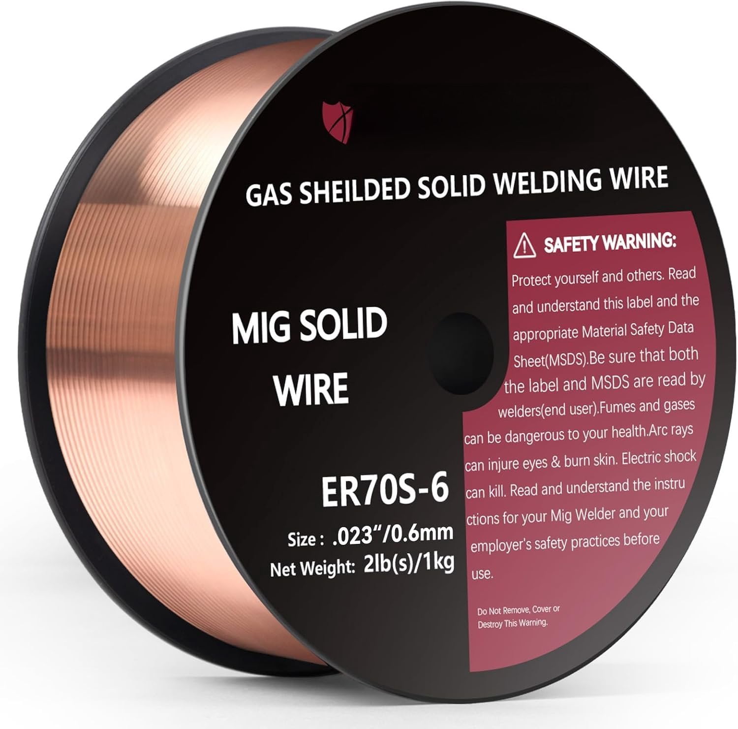 MIG Welding Wire, MIG Wire ER70S-6 2Lbs Gas Solid Low Splatter MIG ...