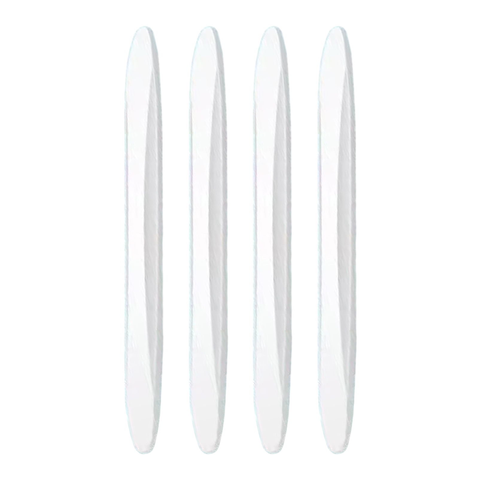 MIGAINO 2/4Pcs Car Anti-collision Strip Clear Black Self-adhesive ...