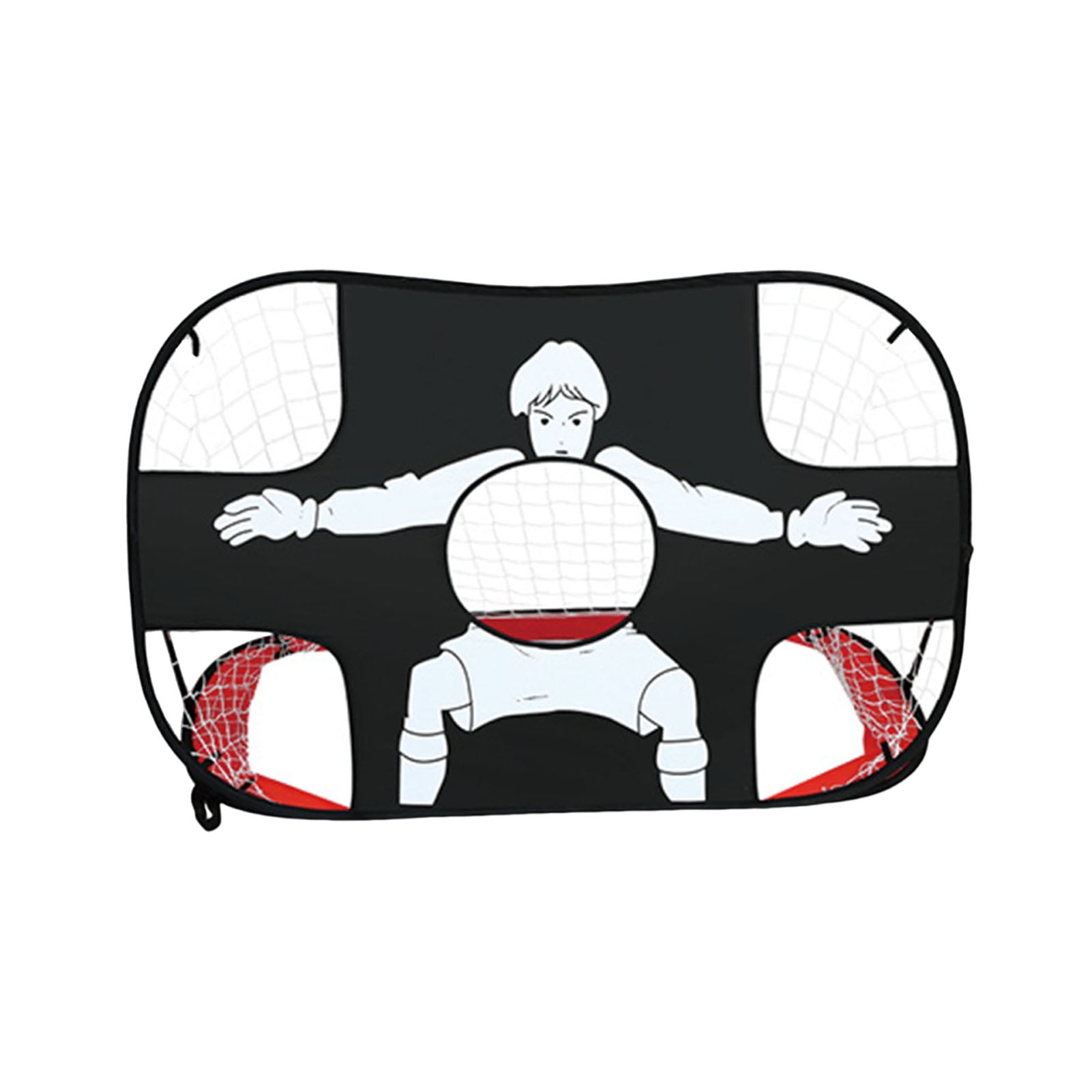 MIGAINO 2-in-1 Soccer Goal Foldable Football Tennis Stand Portable Easy ...