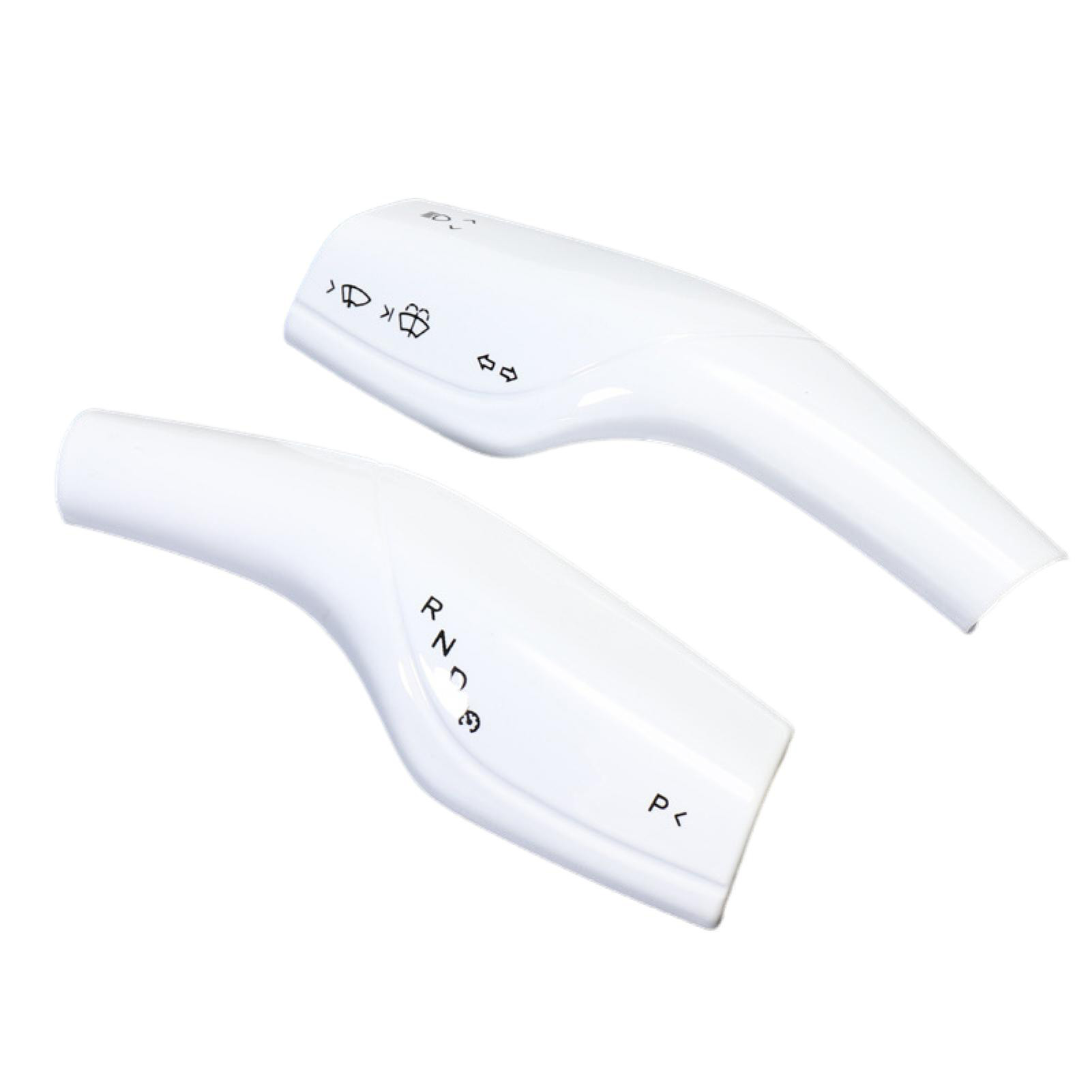 MIGAINO 2Pcs Stylish Steering Lever Covers ABS Carbon Fiber Easy ...