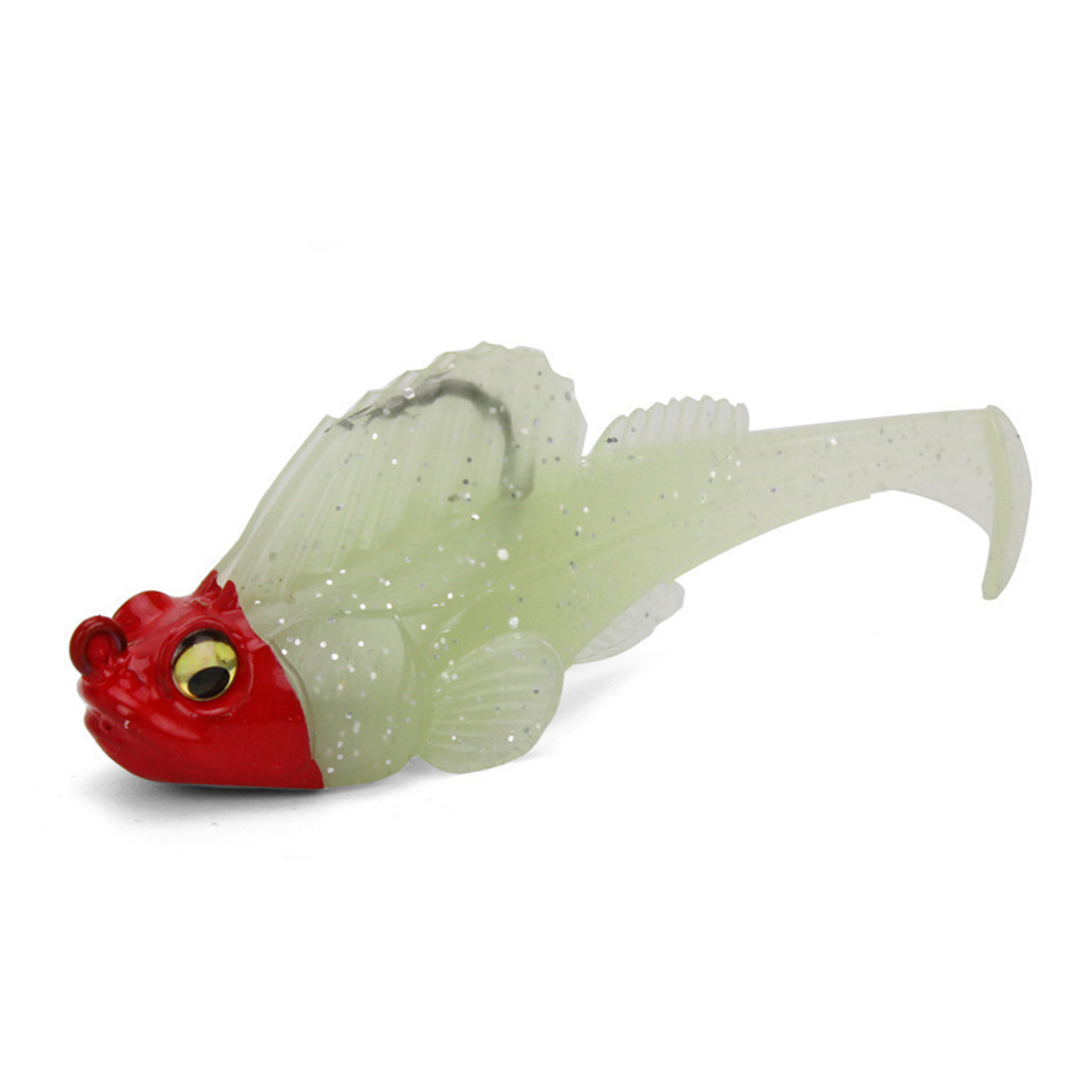 MIGAINO 7.5CM/14G Soft Mudskipper Lure with Sharp Hook Paddle Tail ...