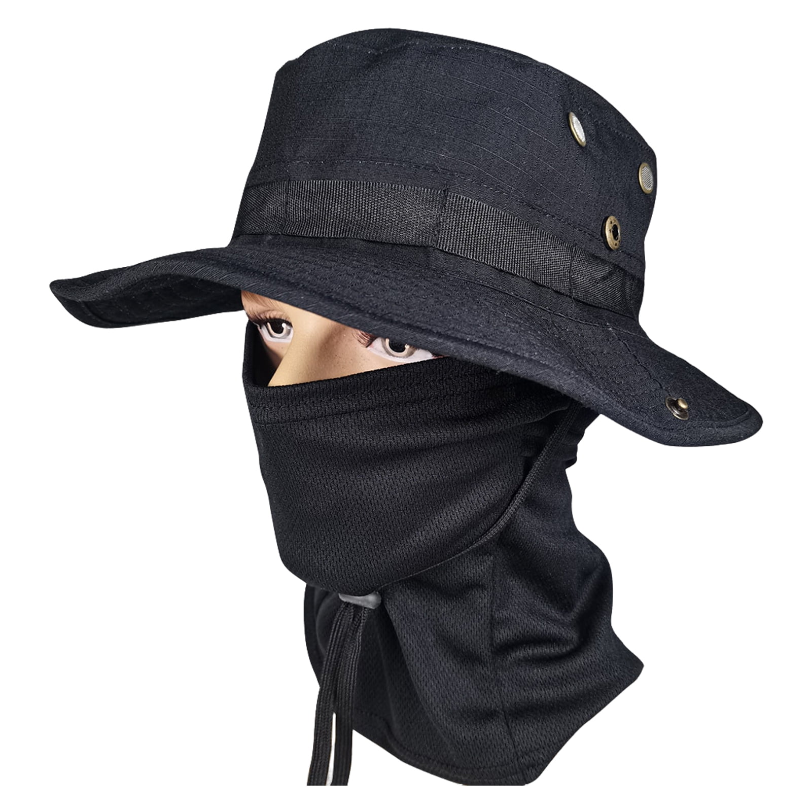 MIGAINO Hiking Hat Cooling Neck Gaiter Face Visor Boonie Hat Set Hiking ...