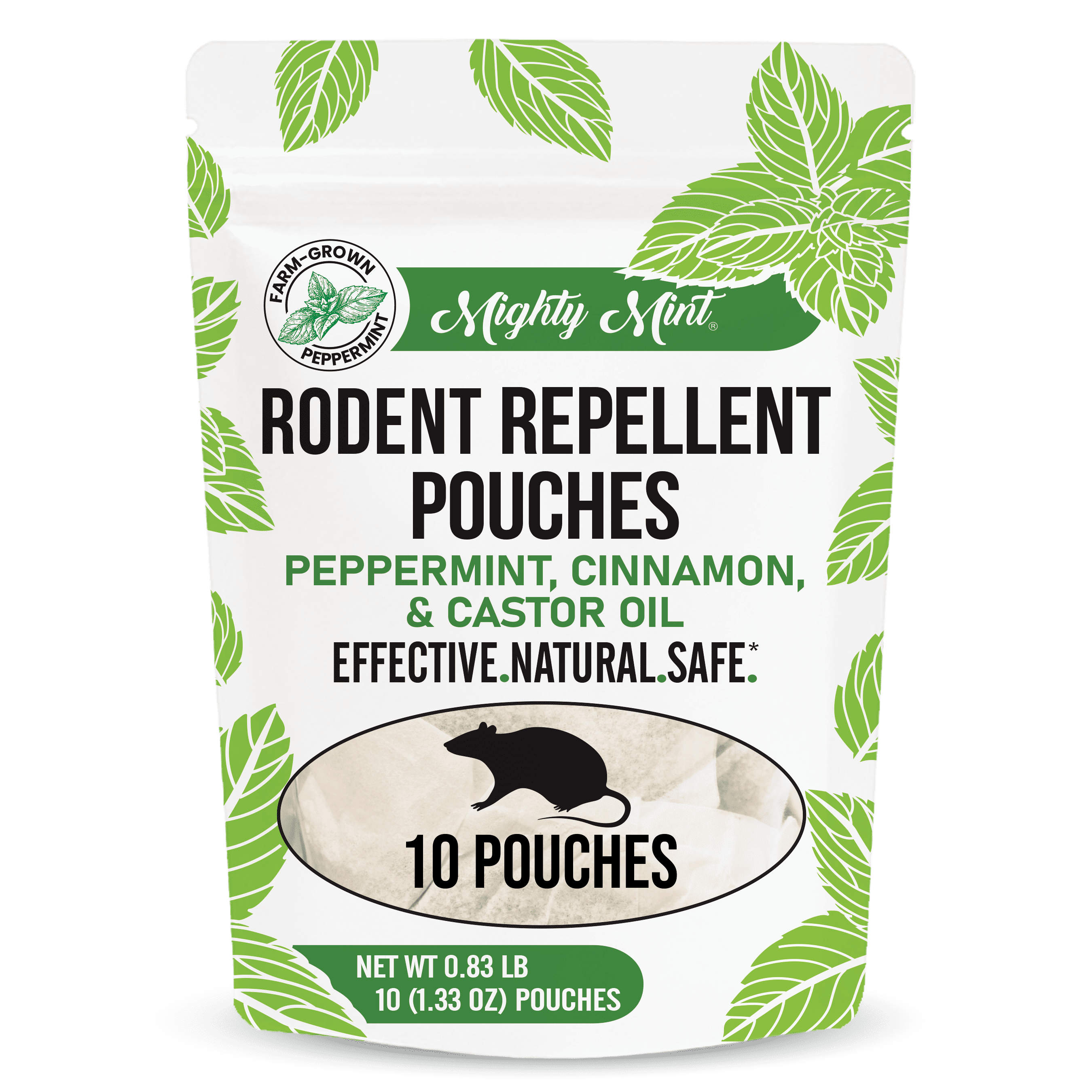 Mighty Mint Rodent Repellent/Deterrent Pouches, Peppermint, Cinnamon ...