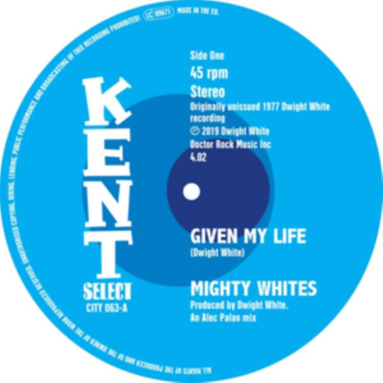 MIGHTY WHITES / JONES,JACQUELINE - Given My Life / A Frown On My Face ...