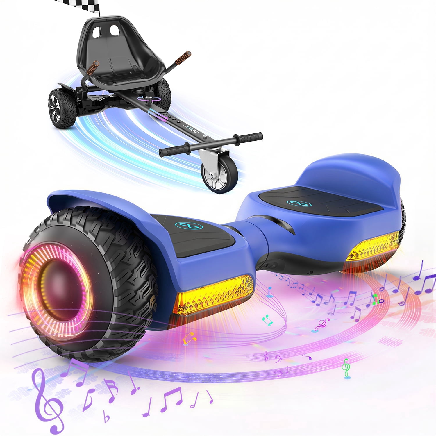 MIHOVER Self Balancing Scooter with Seat Attachment,Balancing Scooter ...