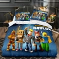 MIHTRA Roblox Duvet Cover Game Graphic Microfiber 3 Piece Set 3D ...