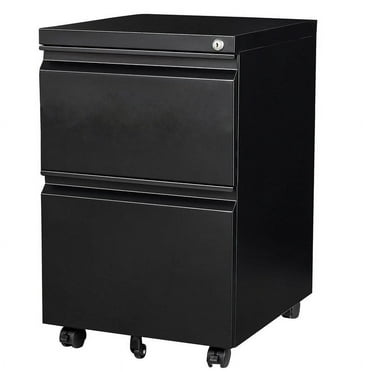 3 Drawer File Cabinet with Lock, Metal Under Desk Rolling Filing ...