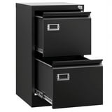 MIIIKO 2 Drawer File Cabinet,Metal Small Filing Cabinets with Lock,15 ...