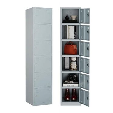 "MIIIKO Metal Locker for Dorm, Staff, 71"" High Steel Storage Cabinet ...