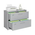 MIIIKO Lateral File Cabinet 2 Drawer with Lock, Filing Cabinet Home ...