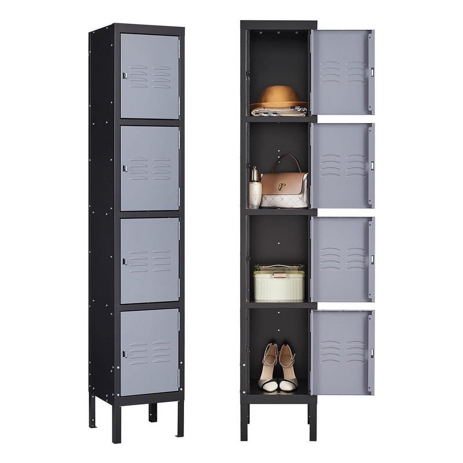 MIIIKO Metal Locker, Metal Lockers for Employees with Lock, Storage ...