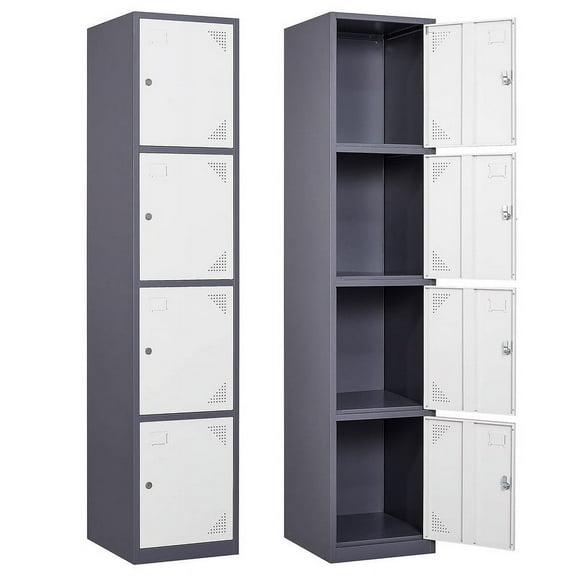 VEVOR 9 Doors Metal Locker, Lockable Steel Storage Cabinet, 66 lbs ...
