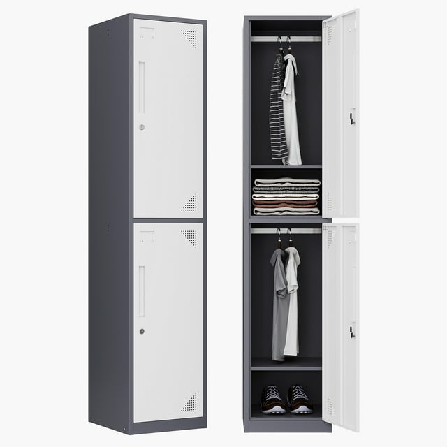 "MIIIKO Metal Locker for Dorm, Staff, 71"" High Steel Storage Cabinet ...