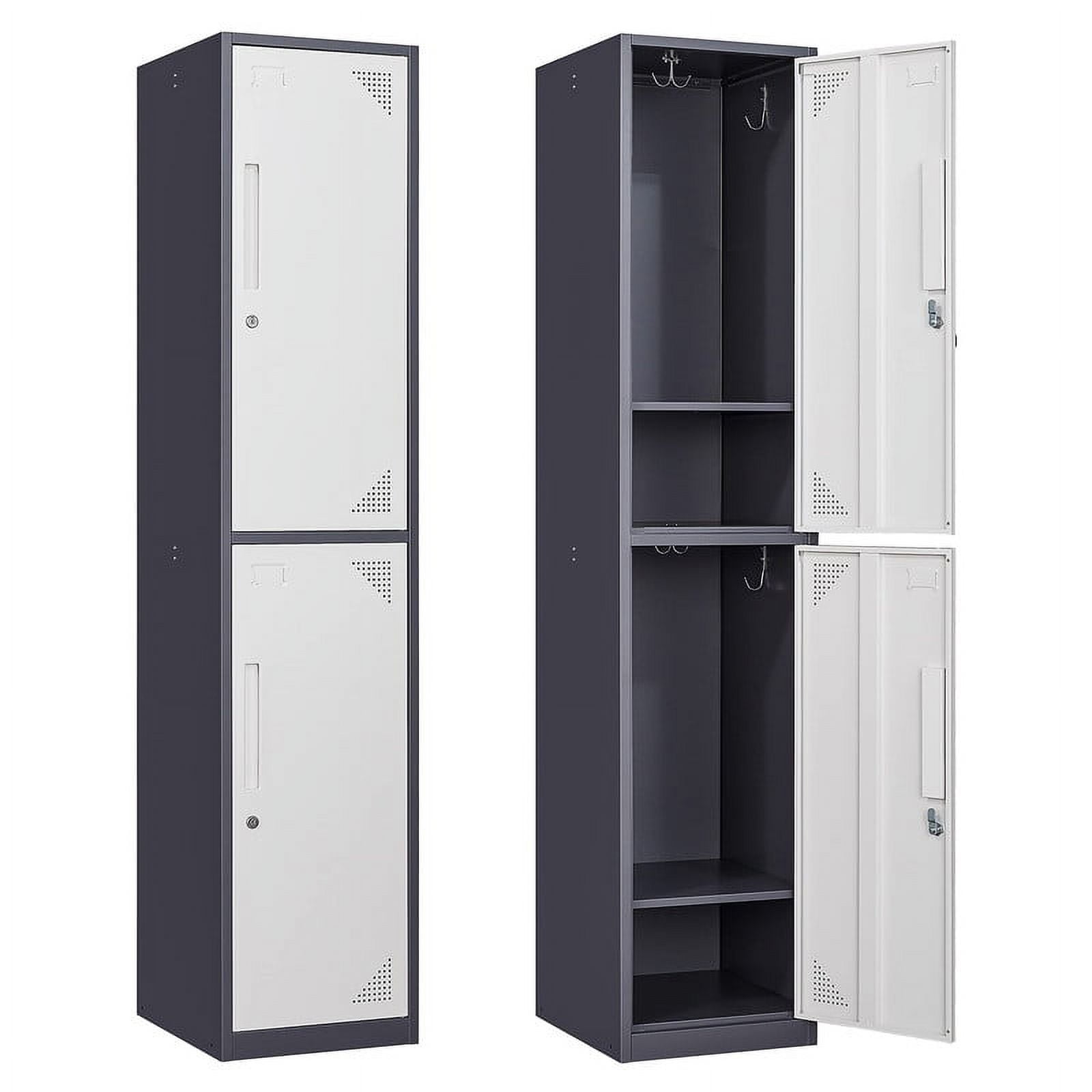 MIIIKO Metal Locker for Gym, School, Office, 71" Metal Storage Locker ...
