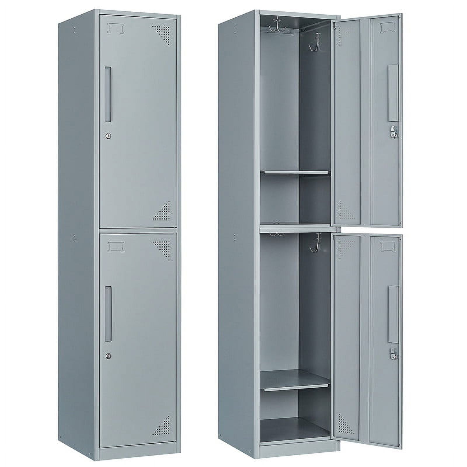 MIIIKO Office Storage Lockers for Employees, 71" Slim Metal Storage ...