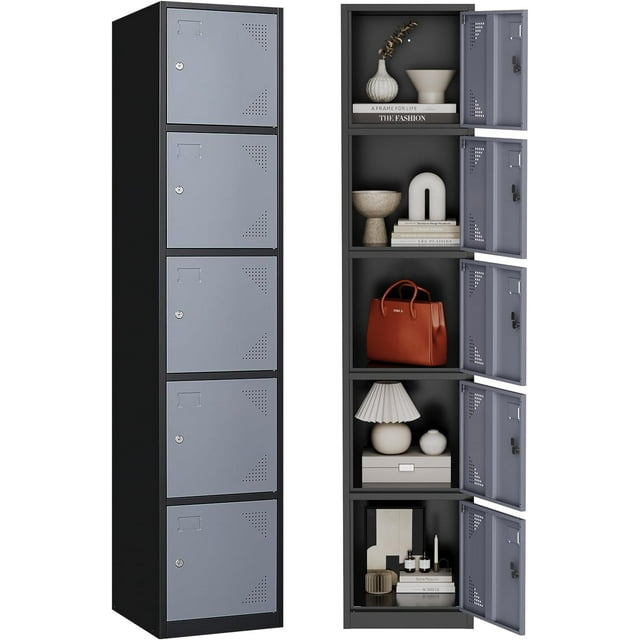 MIIIKO Storage Locker, 6 Door Storage Lockers Cabinet with Keys ...