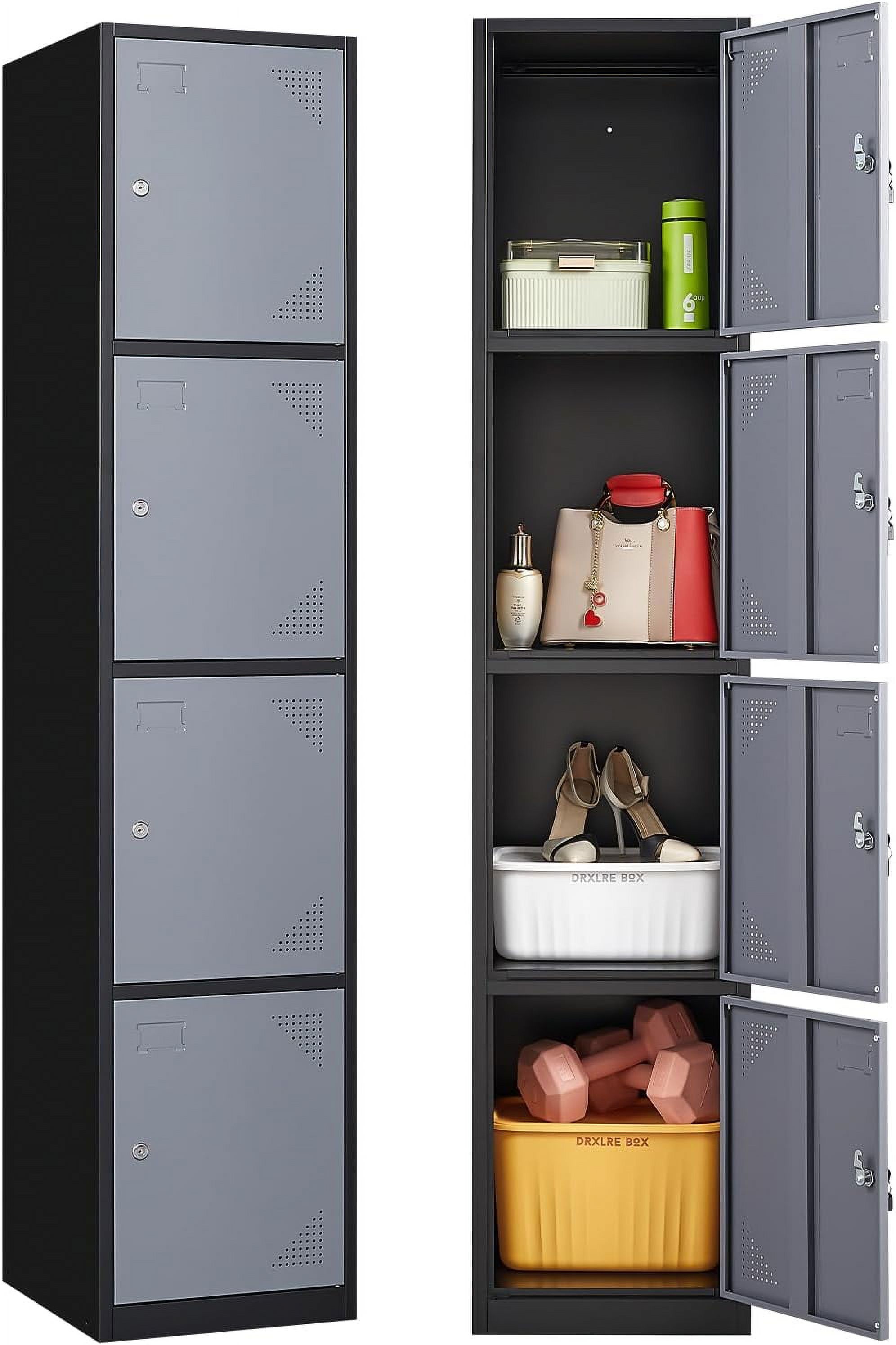 MIIIKO Storage Locker, 6 Door Storage Lockers Cabinet with Keys ...