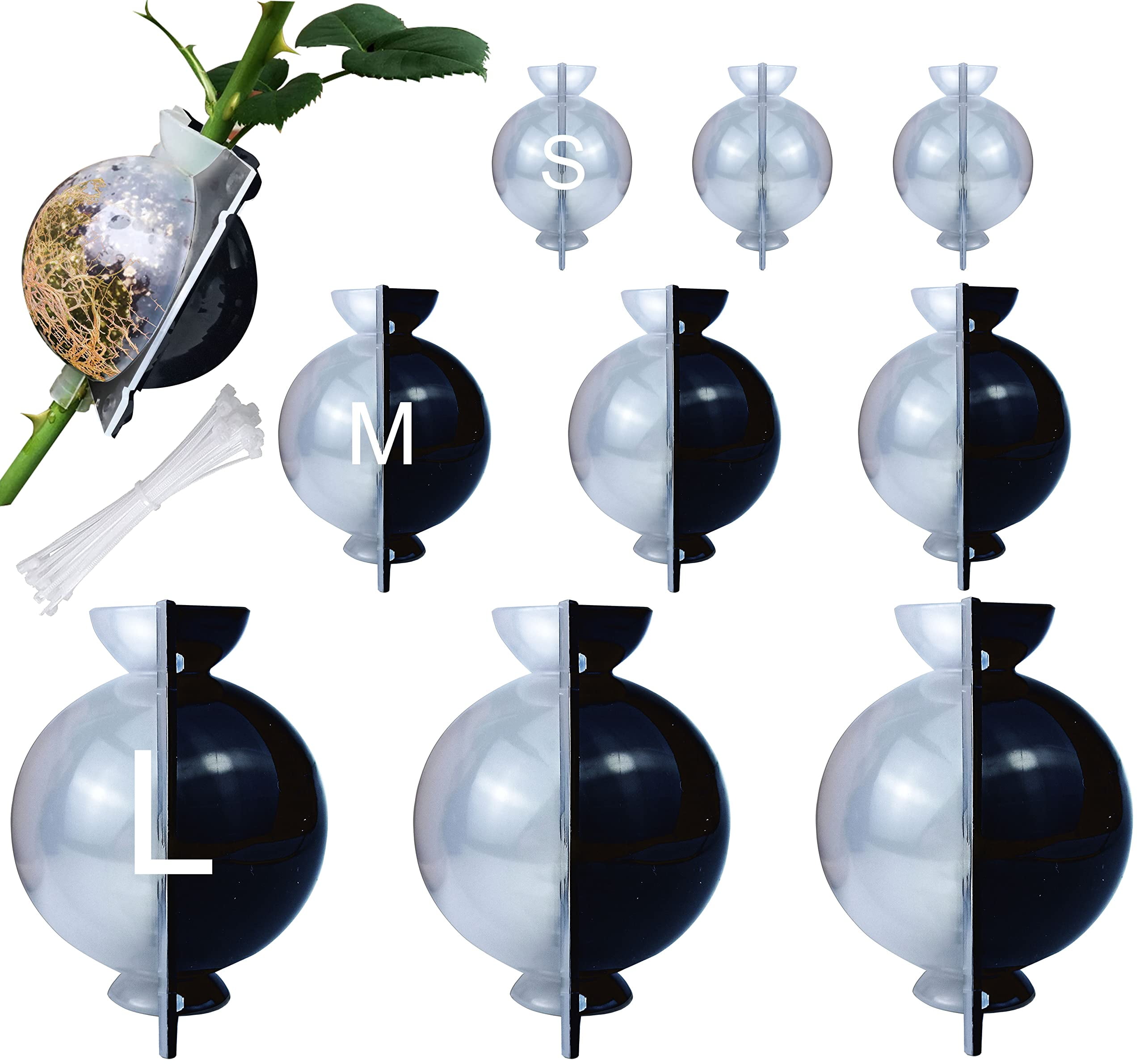 MIIIM 9 PCS Air JKF25 Layering Propagation Kit, Reusable Half Clear ...